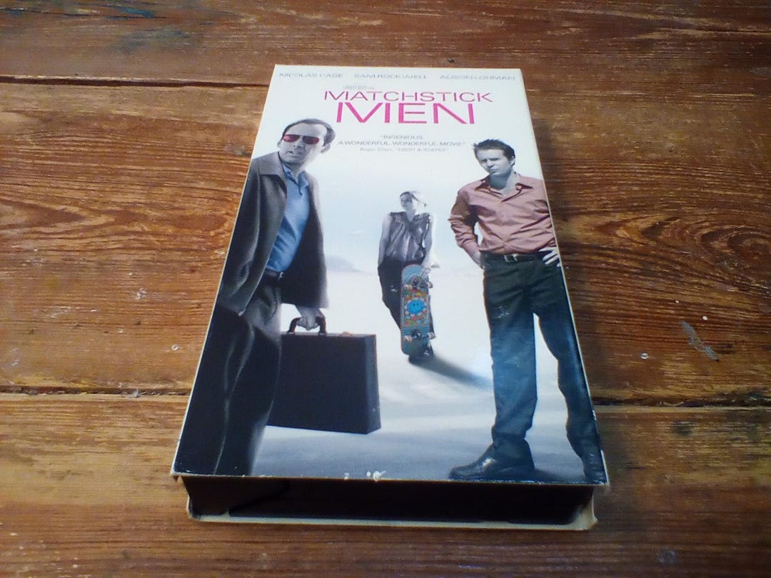 Matchstick Men VHS Tape Starring Nicolas Cage Warner Brothers Home ...