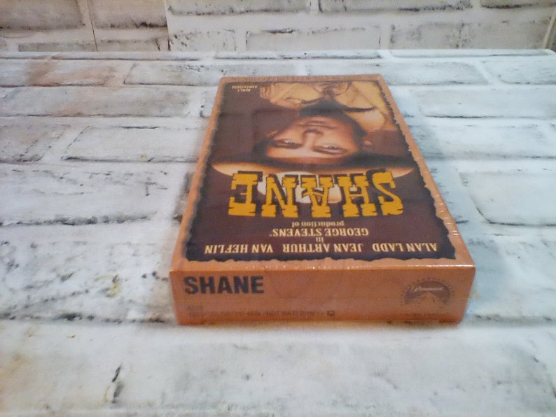 Shane VHS Sealed Tape, Starring Alan Ladd, Jean Arthur, Van Heflin ...