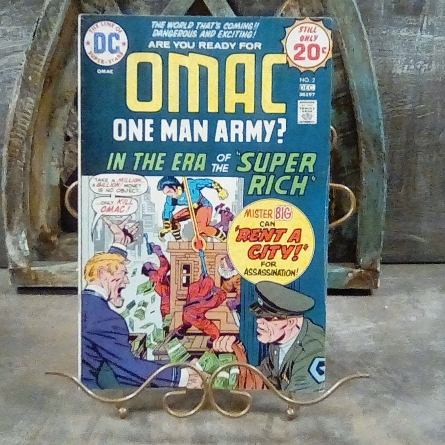 Vintage Bundle of Two Omac Comics, 1 & 2, 1974 Very Good Condition ...