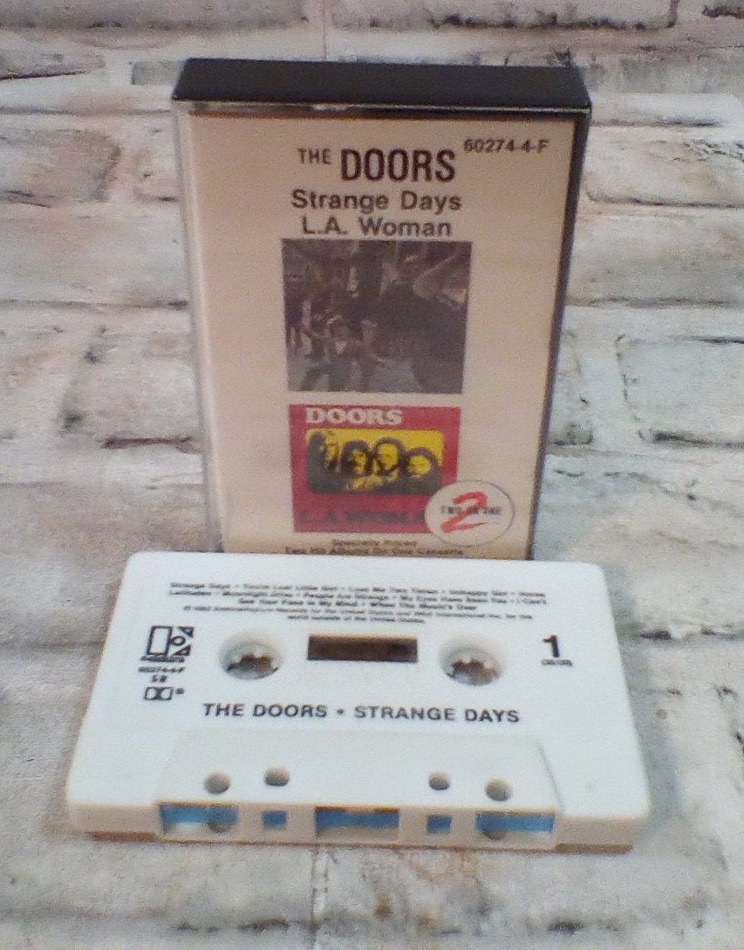 The Doors Two-in-one Cassette Tape, Strange Days/l A Woman, Elektra ...
