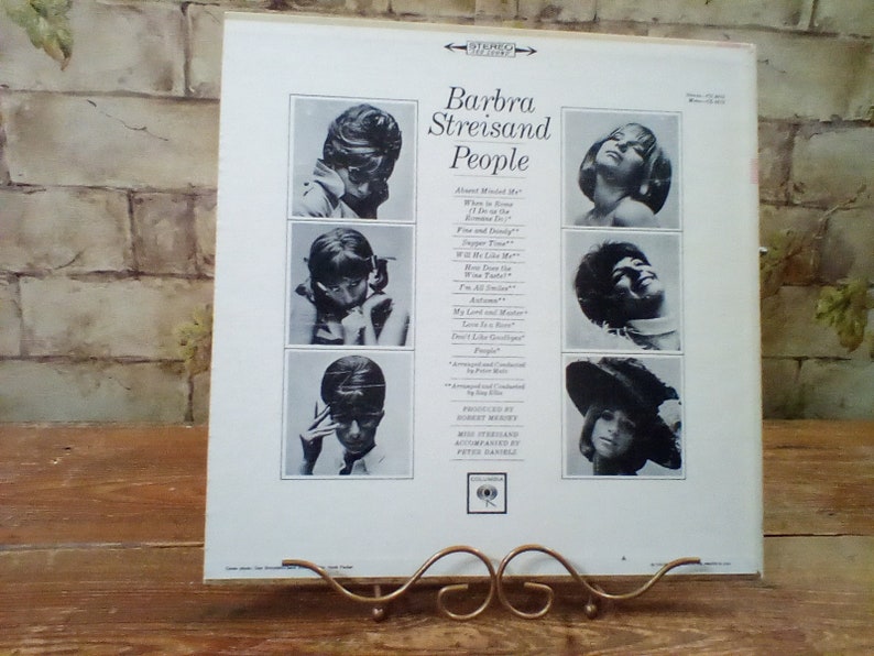 Vintage Album, Barbra Streisand People 1964 Columbia Records, CS9015 in ...