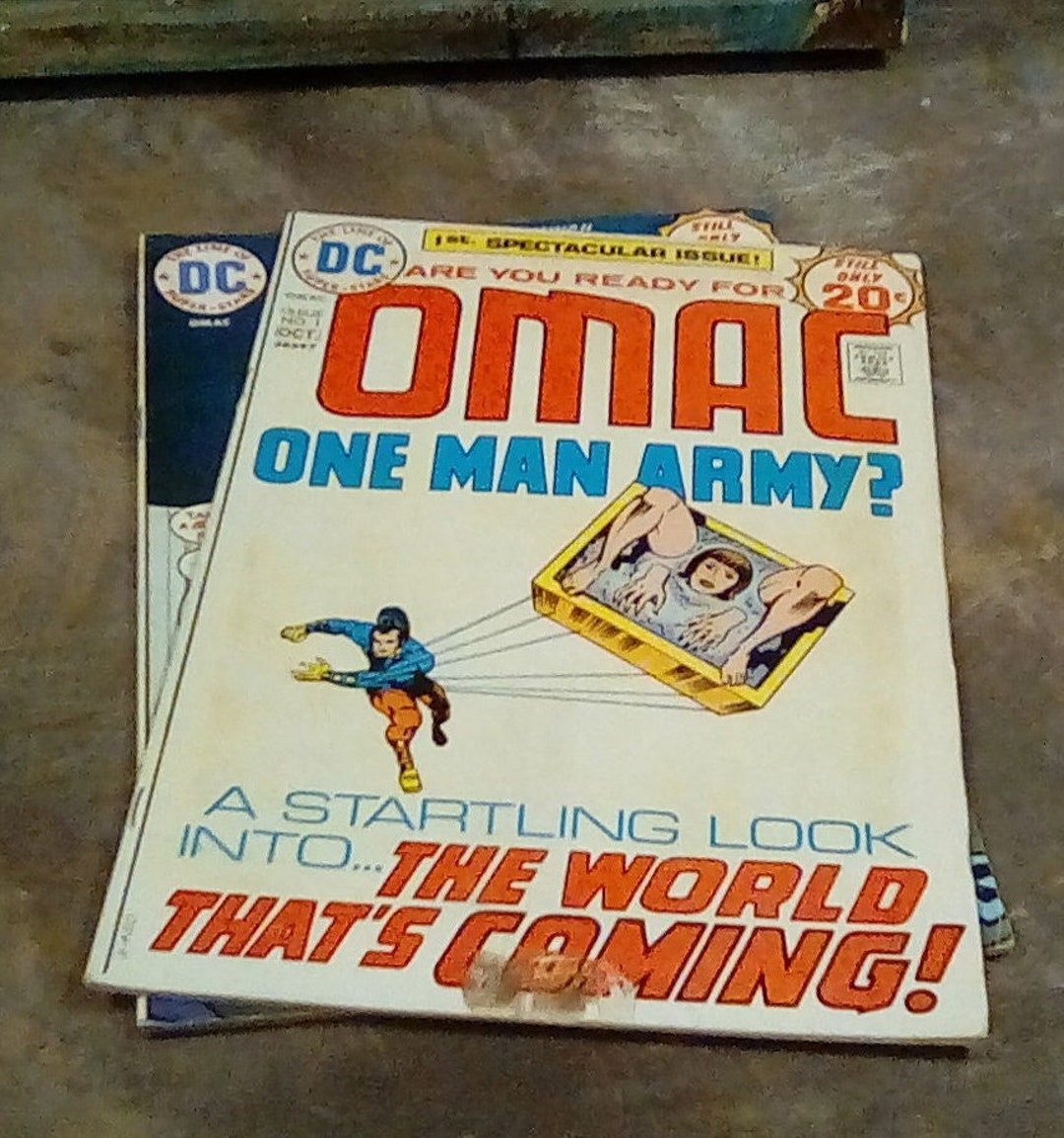 Vintage Bundle of Two Omac Comics, #1 & #2, 1974 Very Good Condition ...