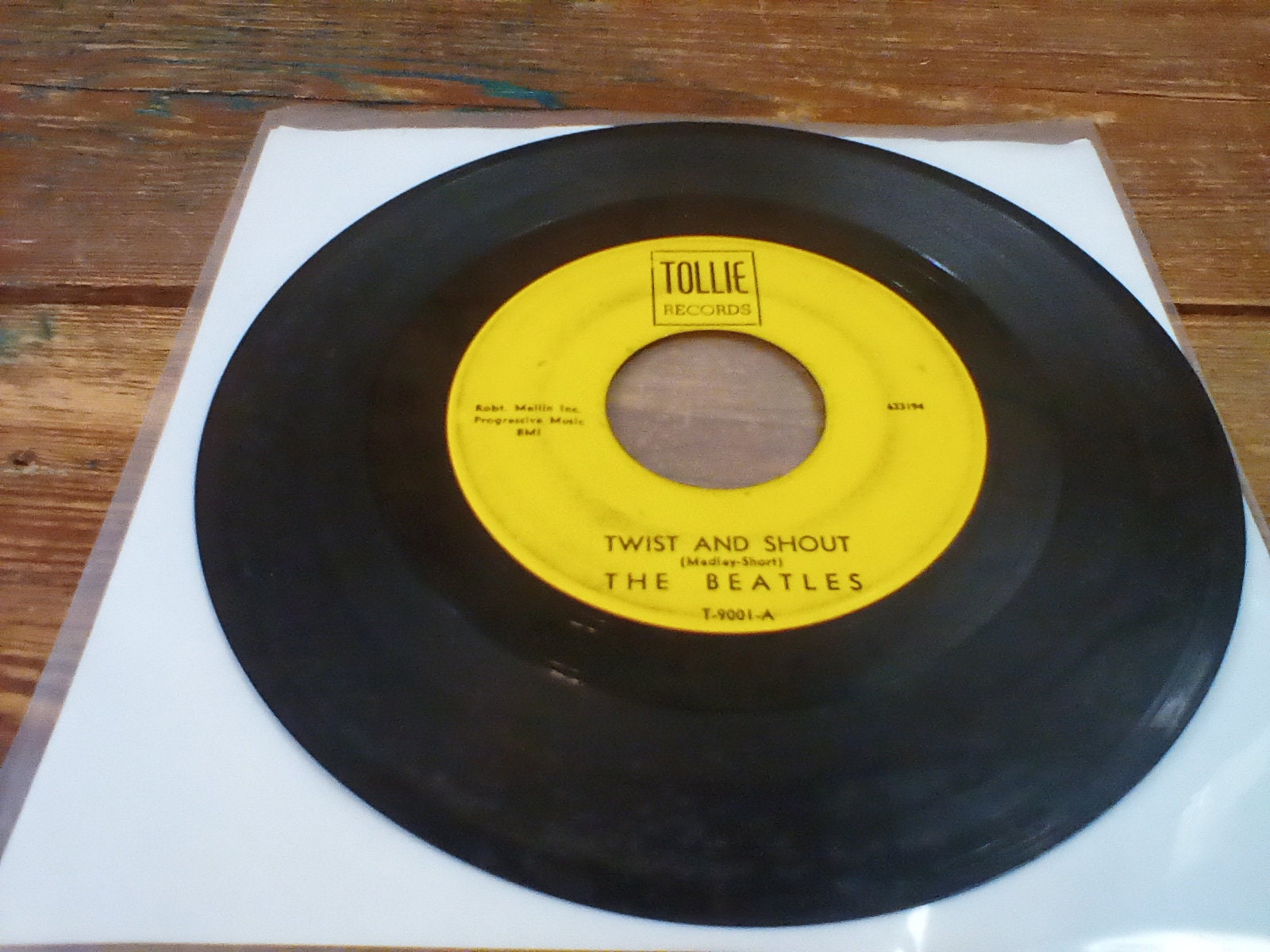 The Beatles, 45 Record, Twist and Shout/there's a Place, 3 Versions of ...