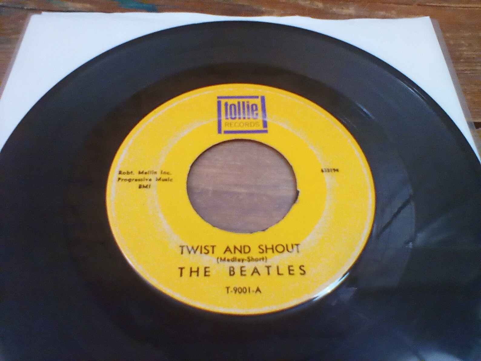 The Beatles, 45 Record, Twist and Shout/there's a Place, 3 Versions of ...