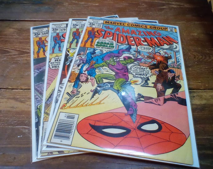 The Amazing Spider-man Comic Book Bundle of 4 Bronze Age ...