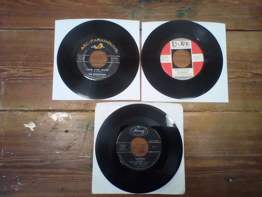 Vintage 1960s 45 Record Vocal Group Bundle of 3, the Platters, the ...