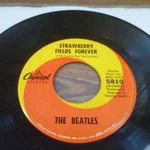 The Beatles, 45 Record, Penny Lane/strawberries Fields Forever, 5810 ...