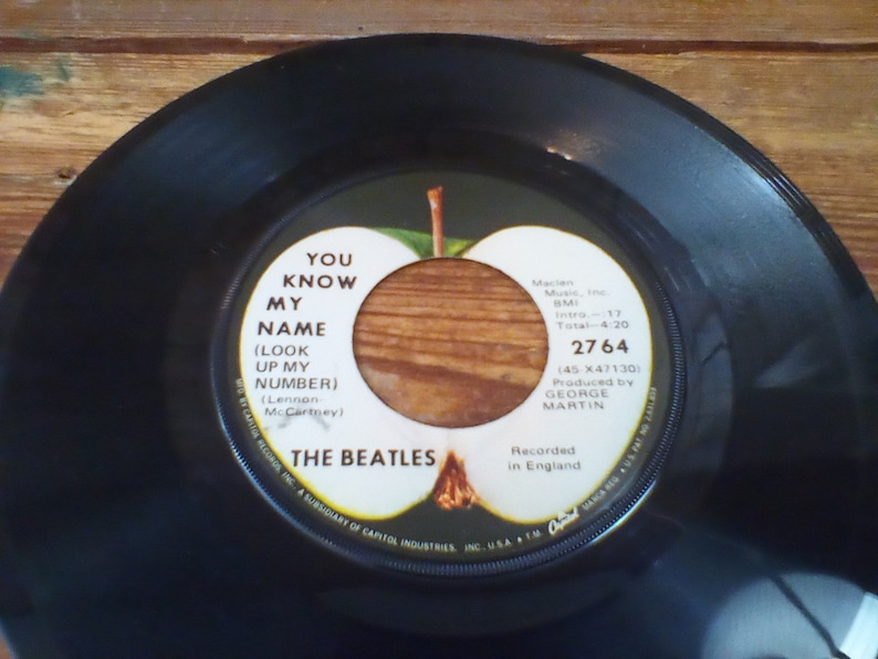 The Beatles Let It Be 45 Record With Picture Sleeve 2764 Let It Be/you Know My Name look up the ...