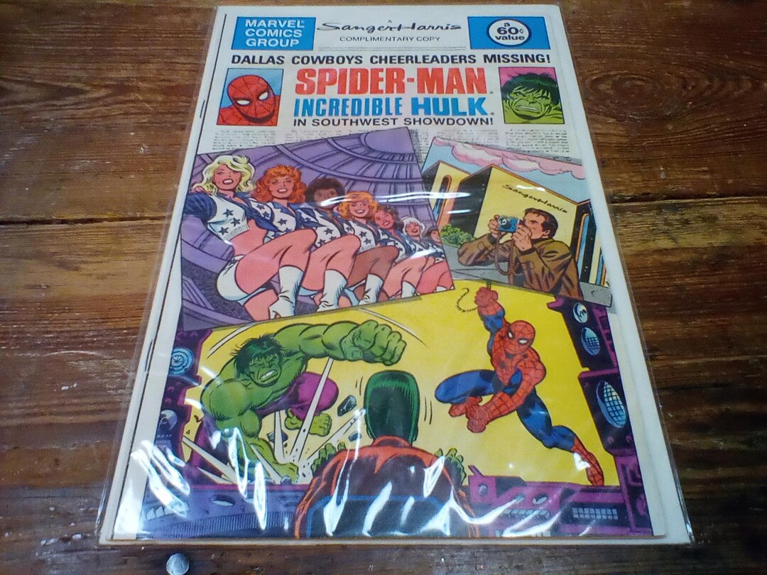 Spiderman and the Incredible Hulk Sanger Harris Promo Comic Dallas ...