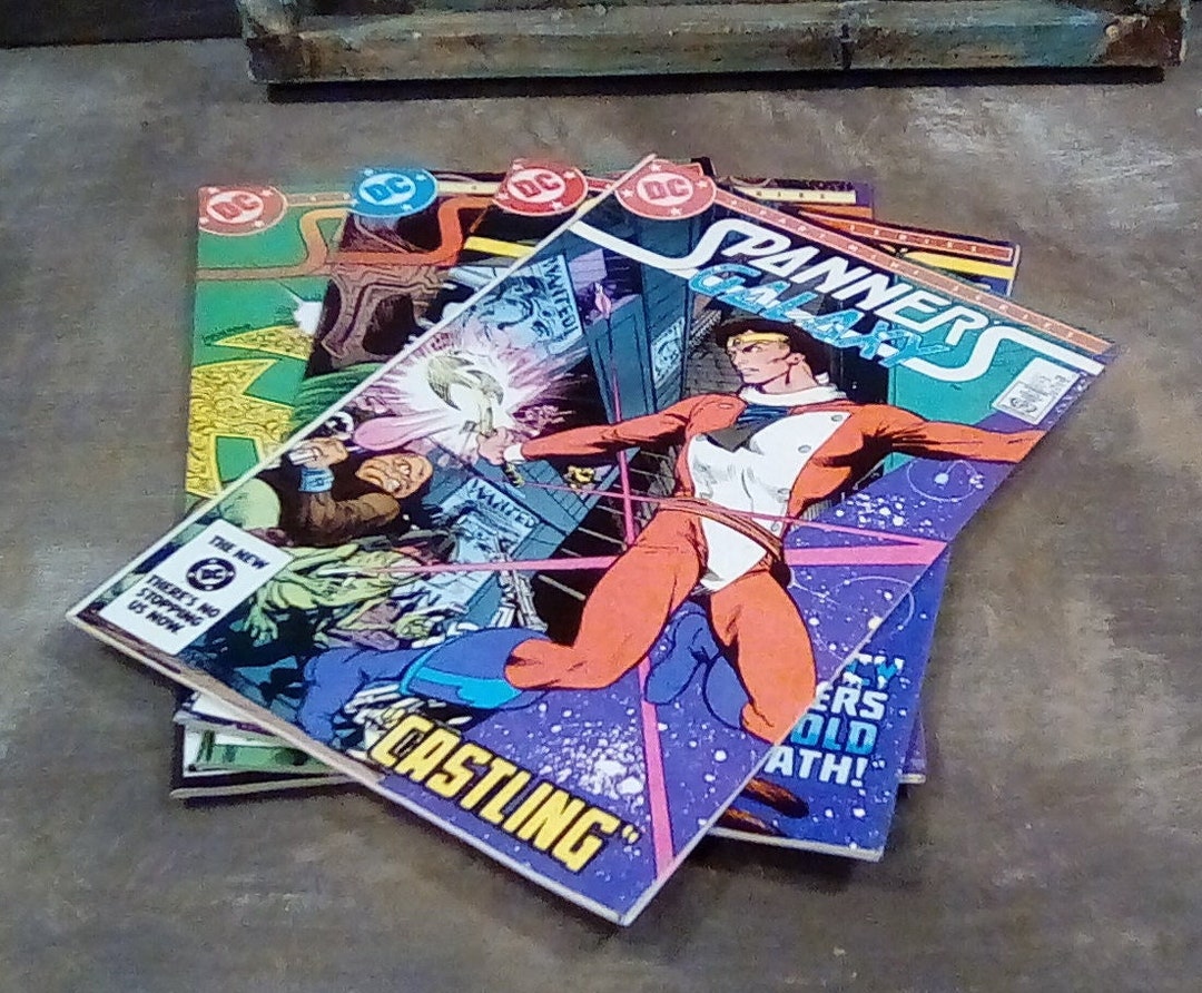 Vintage Comic Lot of 4 Copper Age, Spanner's Galaxy, 1,2,3 & 6 of a Six ...