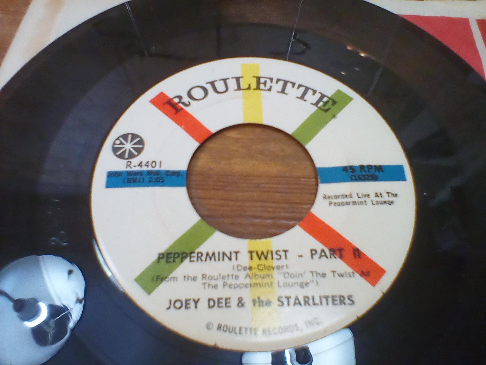Joey Dee and the Starliters 45 Record Peppermint Twist Part 1 and 2 ...