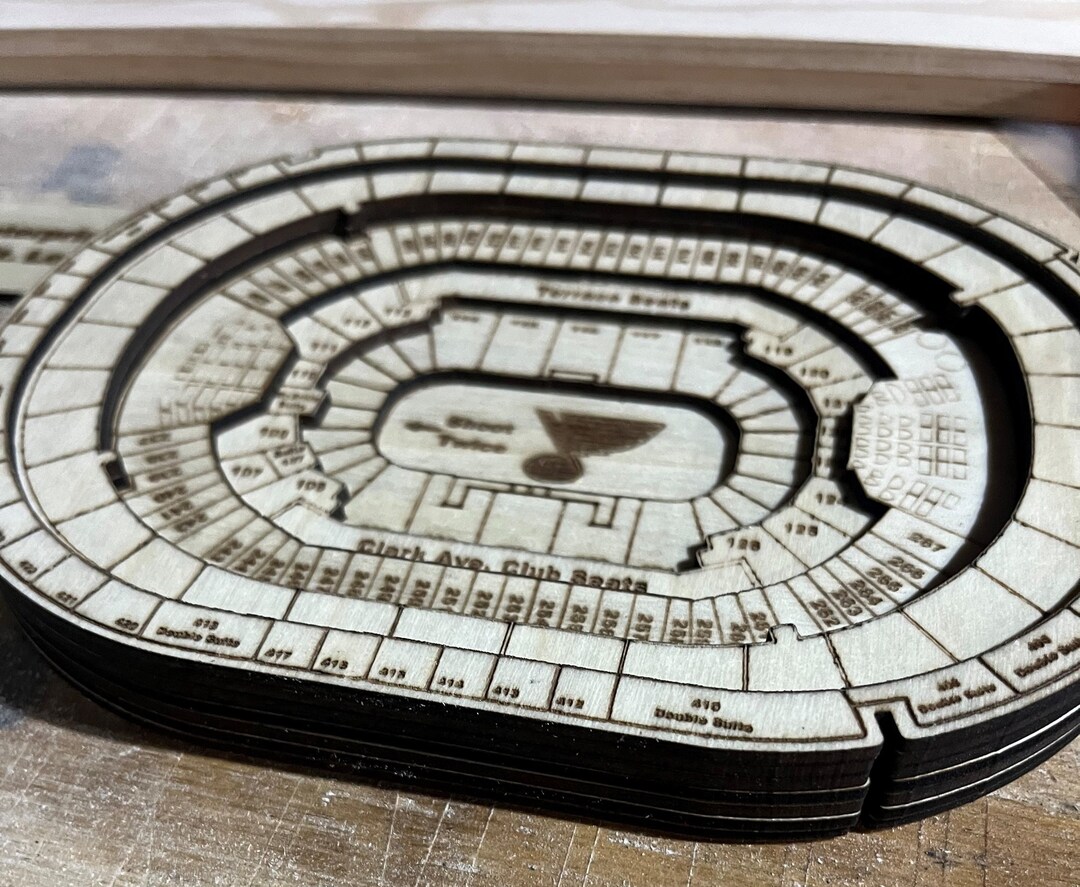 Framed Stadium, Arena, Field, & Coliseum Replicas W/puck Holder - Etsy