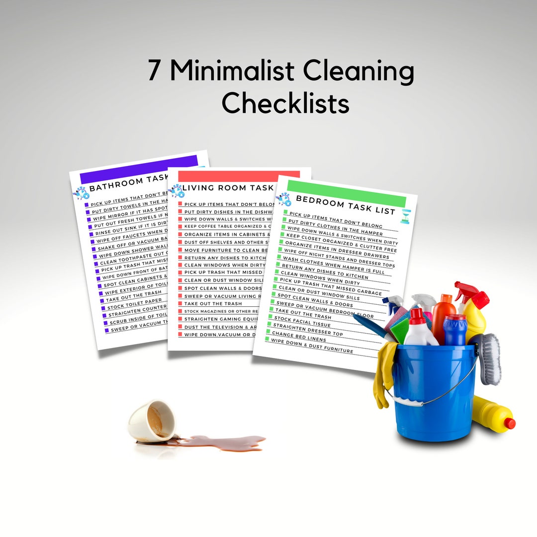Editable Cleaning Template, Printable Checklist, Home House List Chore ...