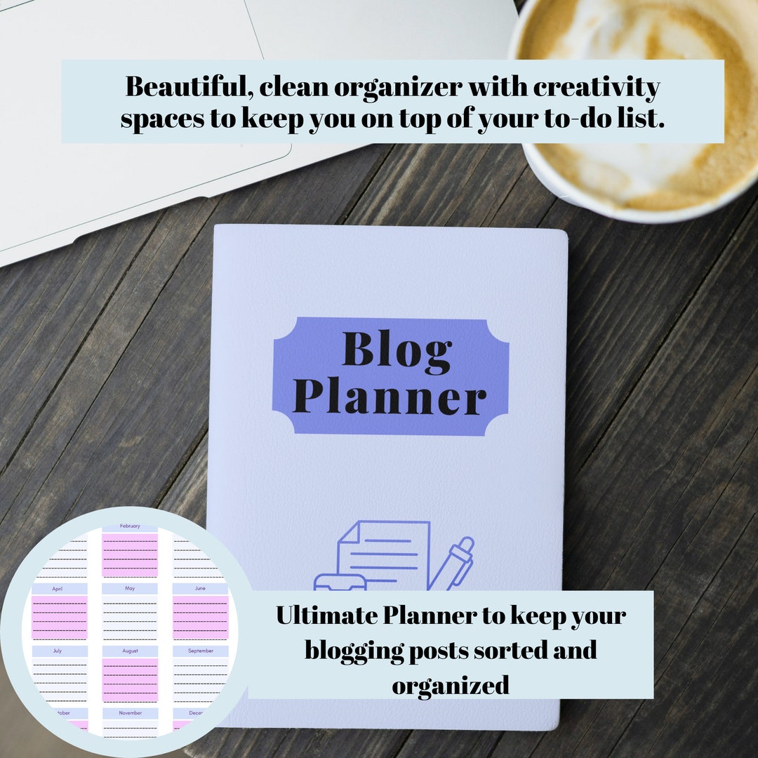 Blog Planner| Business Notebook |printable Checklists |work Journal ...