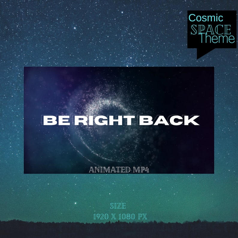 Twitch Animated Overlay Cosmic Stream Stream Overlay - Etsy