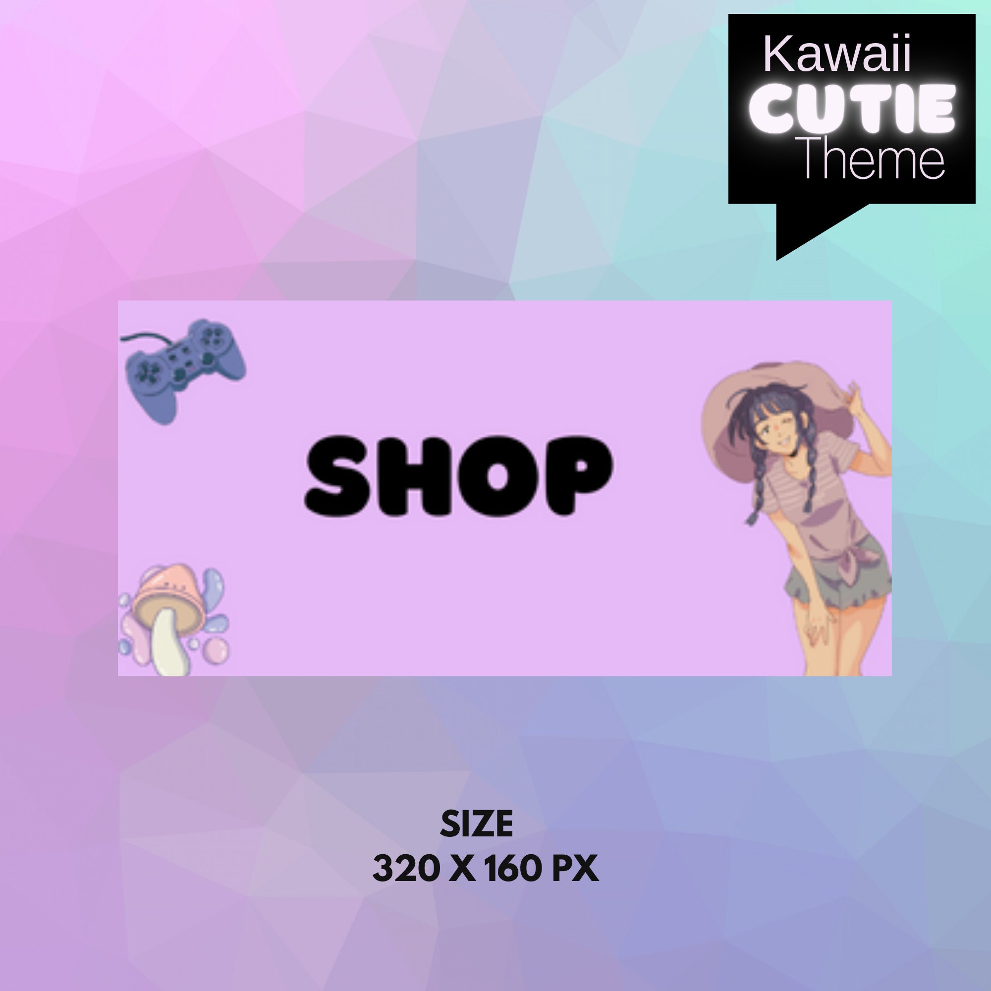 30 X Stream Panels Simple, Kawaii Streamer, Twitch Streamer Graphic ...