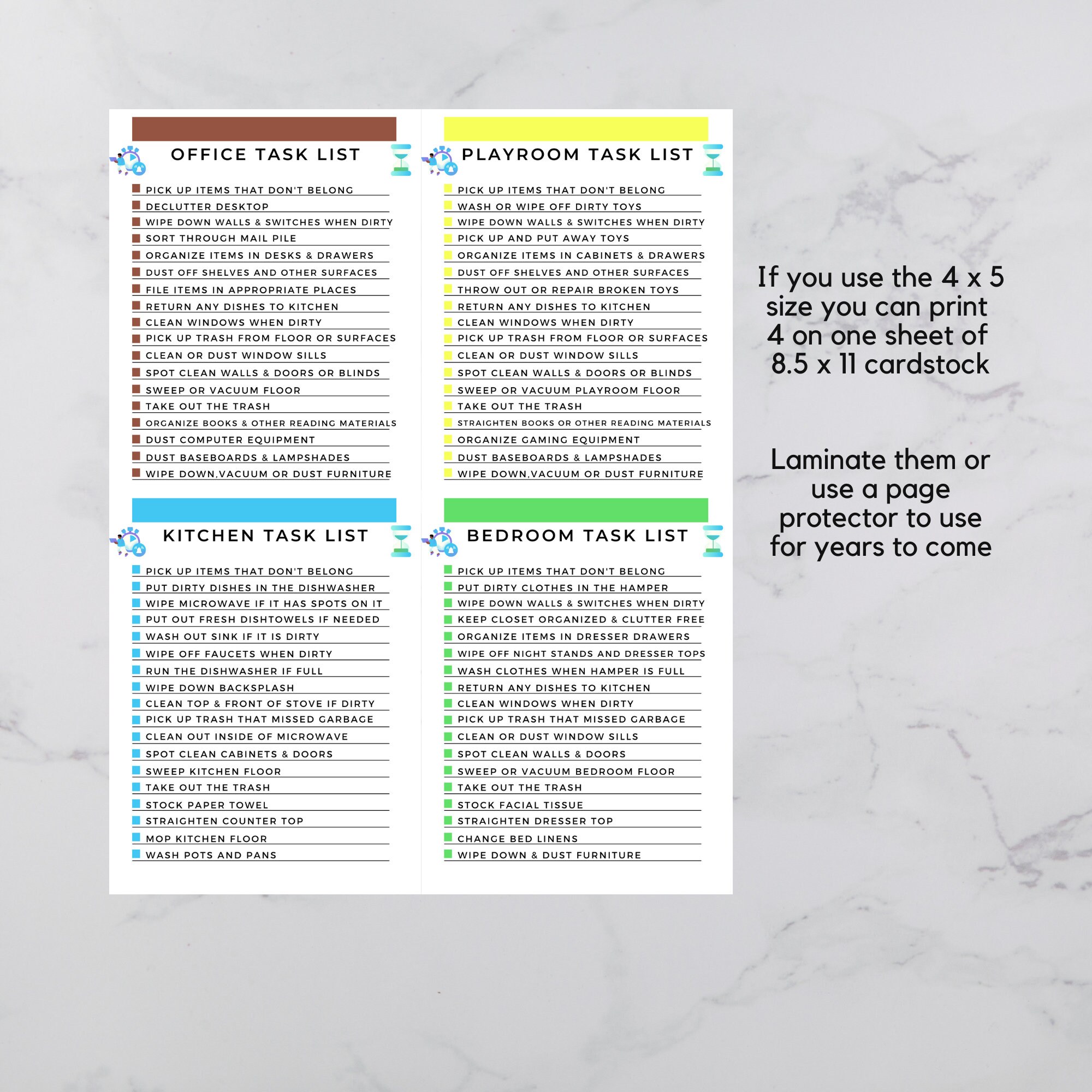 Editable Cleaning Template, Printable Checklist, Home House List Chore ...