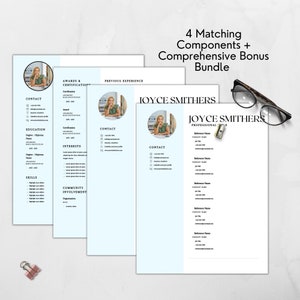 Resume Template With Photo, Professional Resume Template, Clean Resume ...