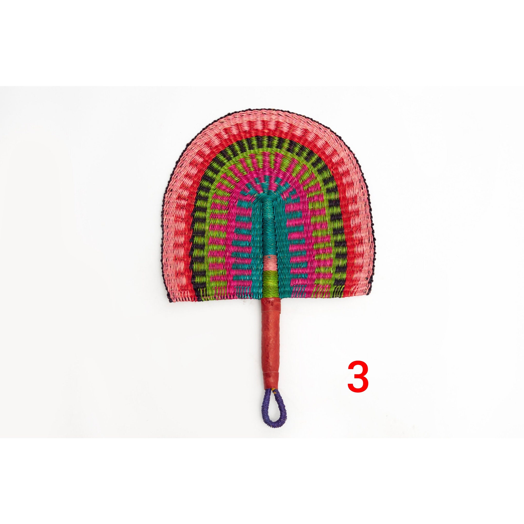 Straw Woven African Colorful Hand Fan for Personal Use/gifts/ Home ...