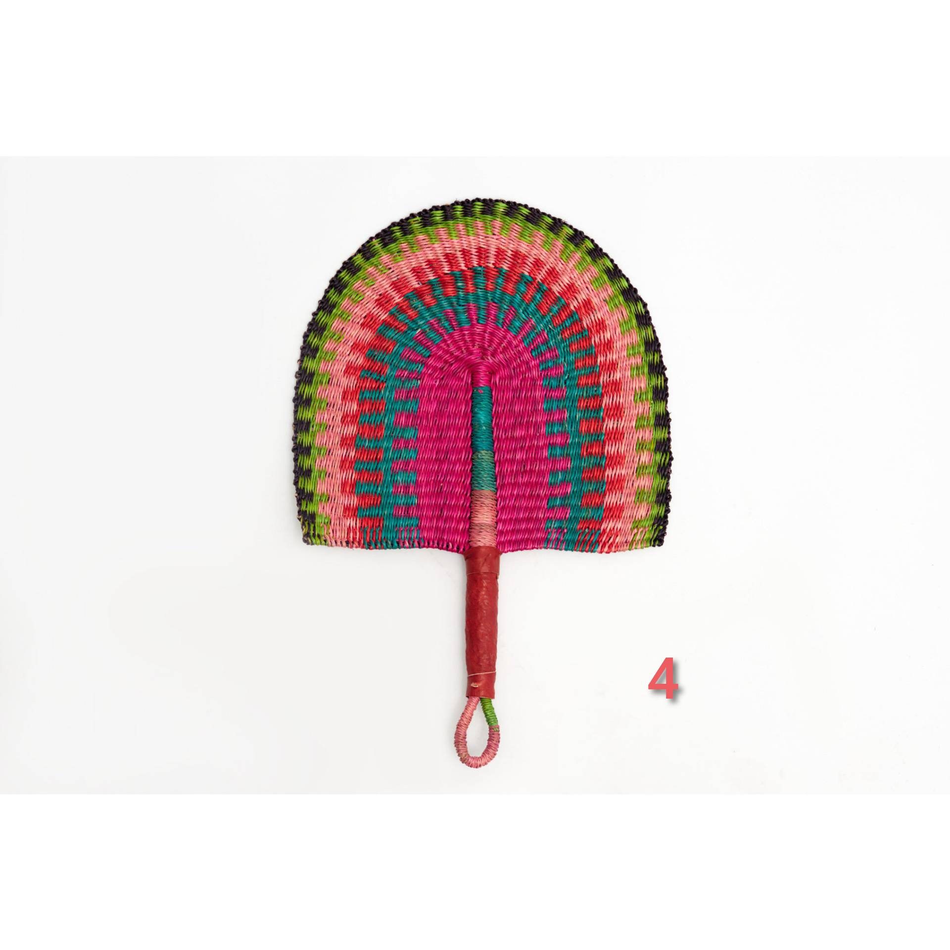 Straw Woven African Colorful Hand Fan for Personal Use/gifts/ Home ...