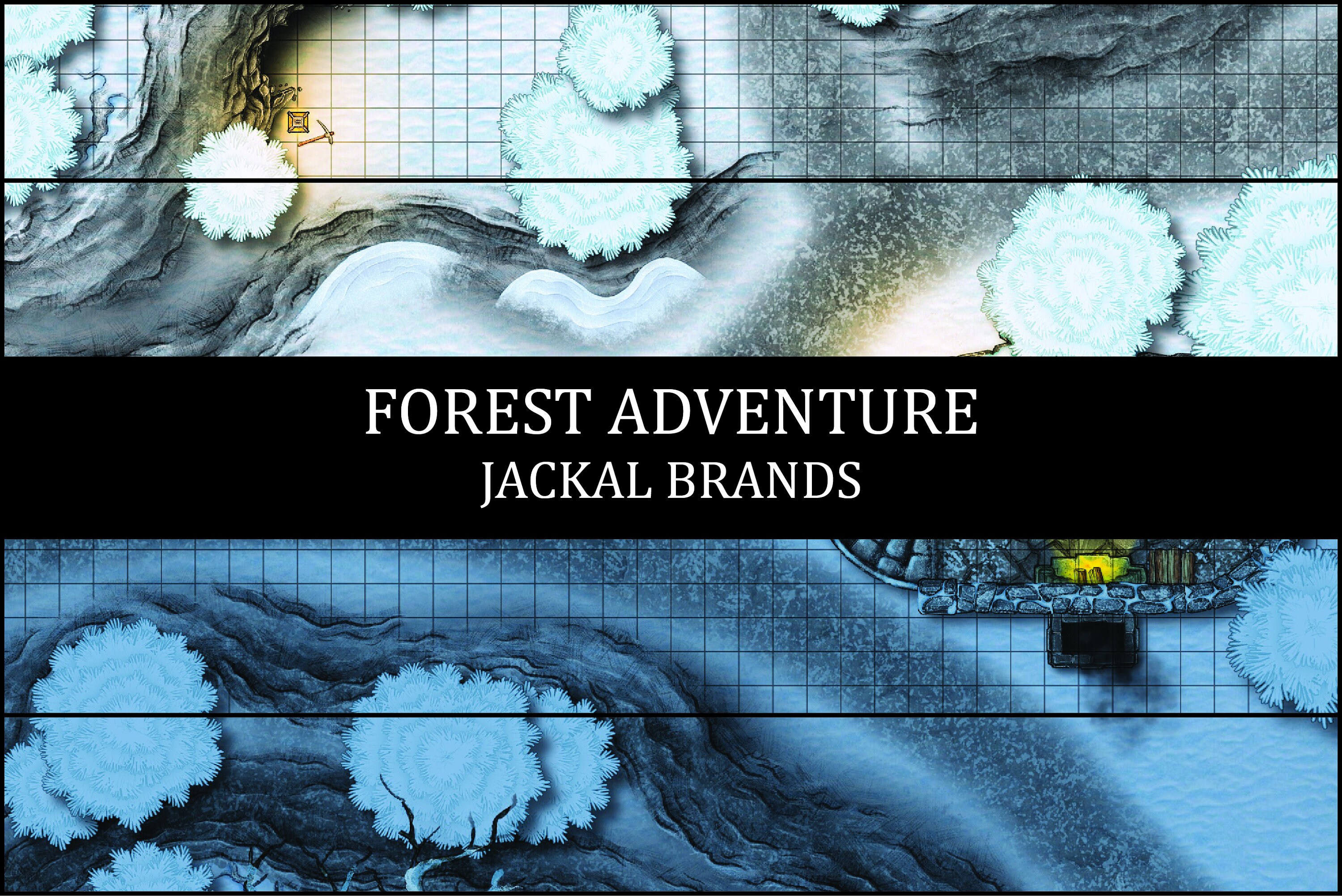 Forest Adventure Map Bundle 2K, 10 Battle Maps day and Night, Dnd Map ...