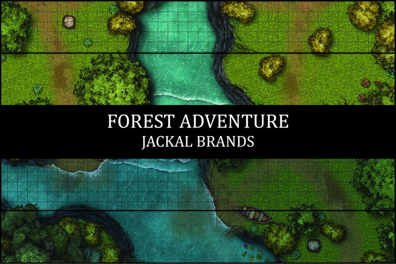 Forest Adventure Map Bundle 2K, 10 Battle Maps (day and Night), Dnd Map ...