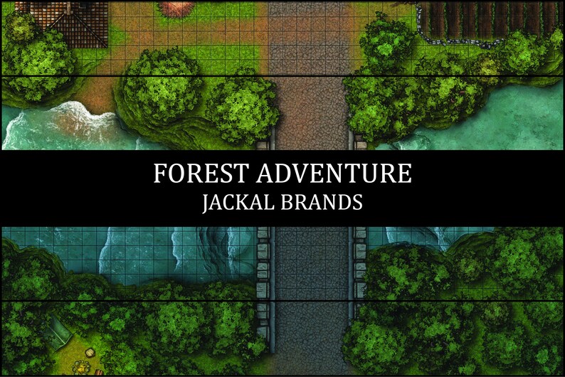Forest Adventure Map Bundle 2K, 10 Battle Maps (day and Night), Dnd Map ...