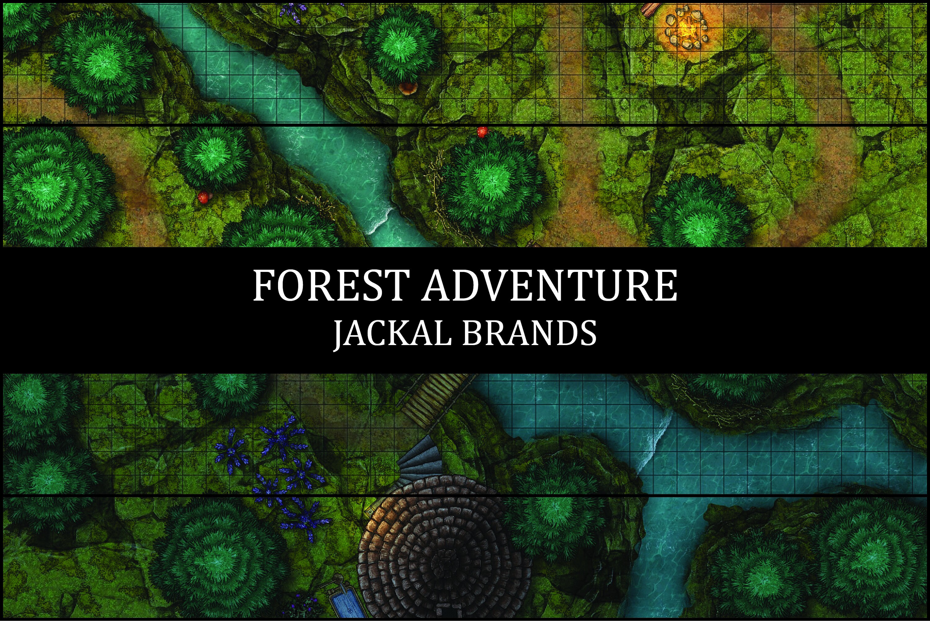 Forest Adventure Map Bundle 2K, 10 Battle Maps day and Night, Dnd Map ...