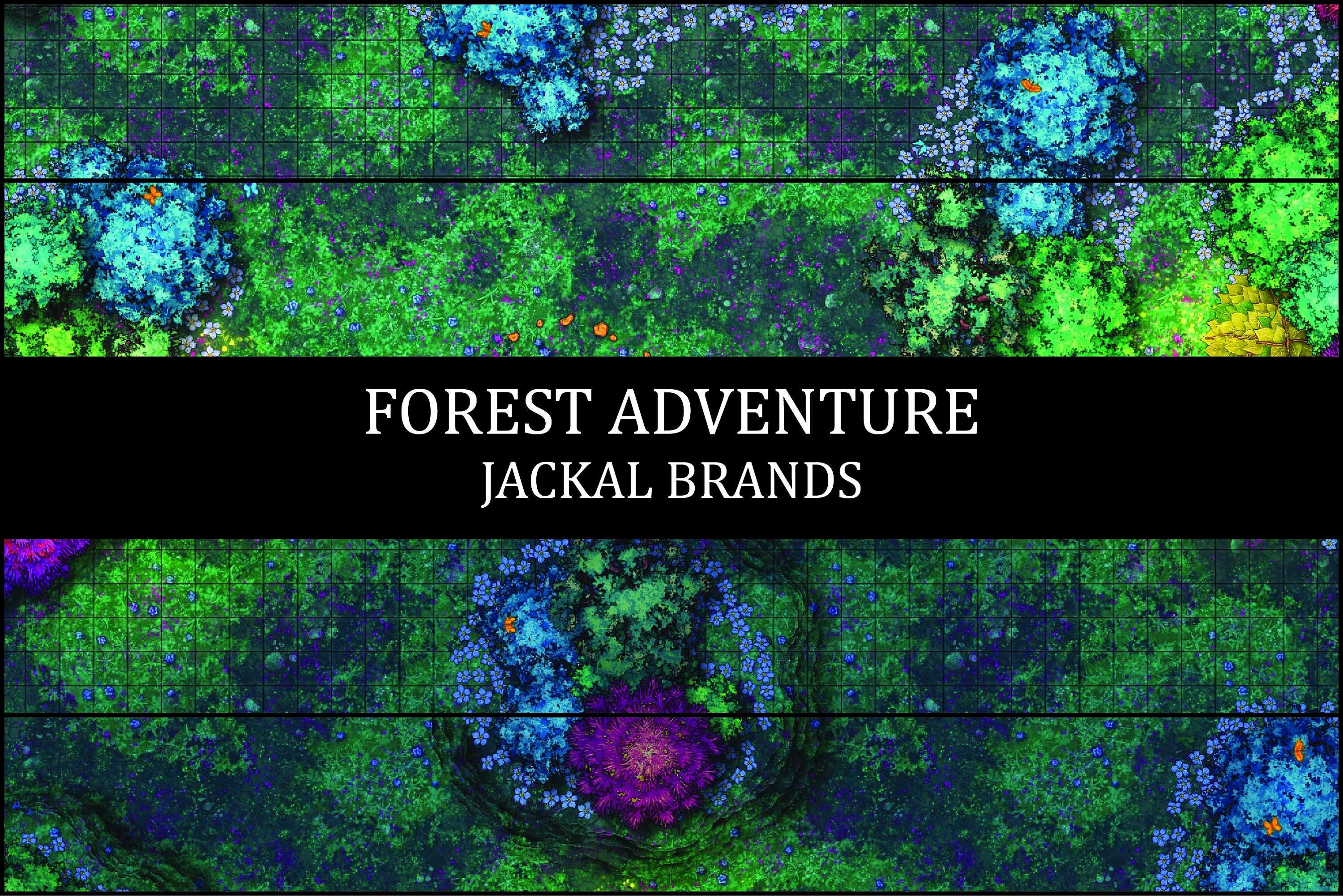 Forest Adventure Map Bundle 2K, 10 Battle Maps day and Night, Dnd Map ...
