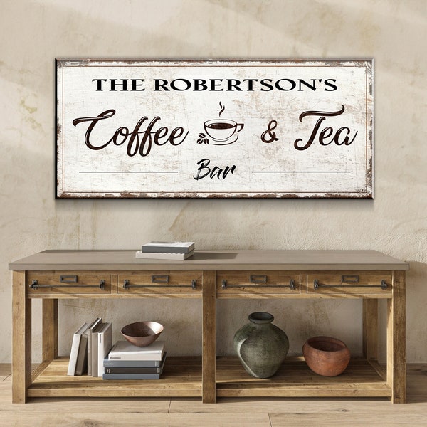 Coffee and Tea Bar Sign - Etsy