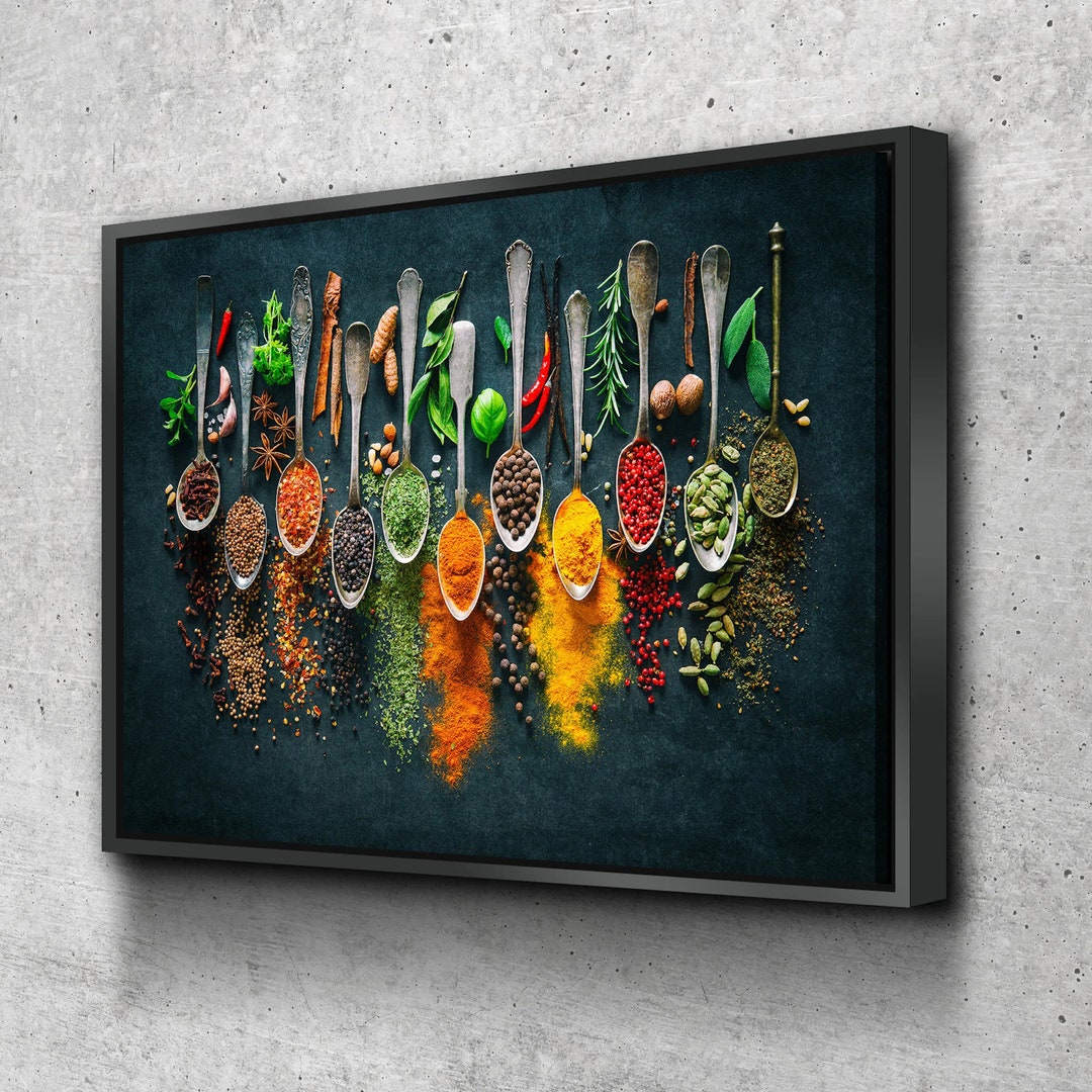Herbs Spices Kitchen Canvas Wall Art | Kitchen Canvas Wall Art ...