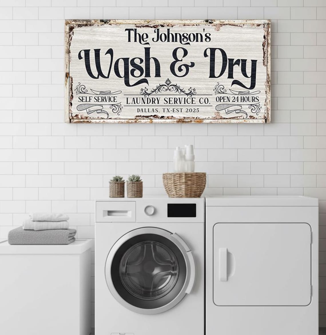 Personalized Laundry Room Decor | Laundry Room Sign | Laundry Service ...