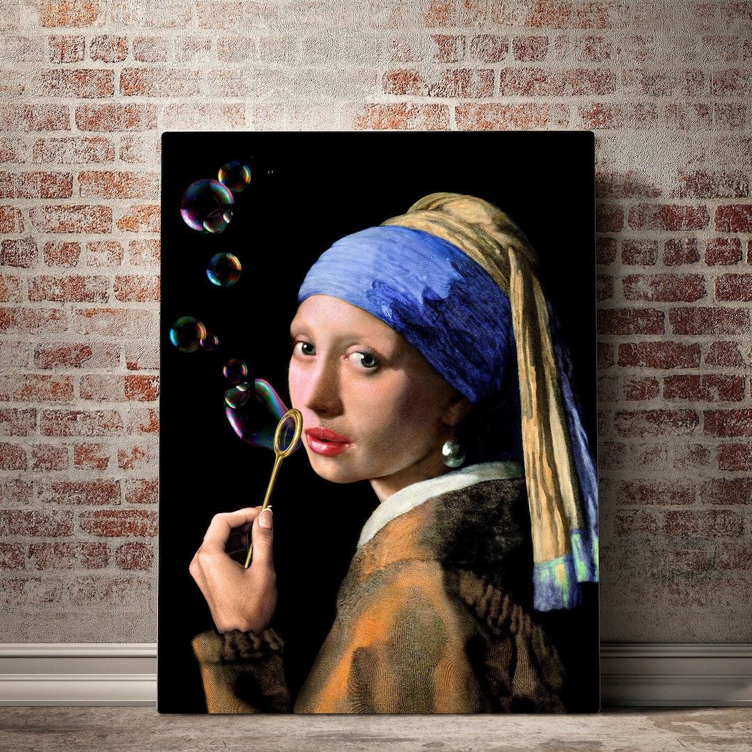 Johannes Vermeer Girl With a Pearl Earring Canvas Wall Art ...