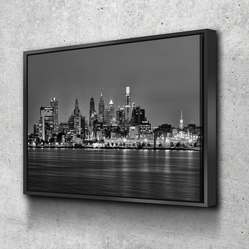 Skyline Abstract Canvas - Etsy
