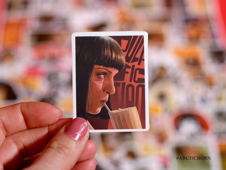 50 Pcs Pulp Fiction Stickers, Film Fan Stickers, Vincent Vega, Jules ...