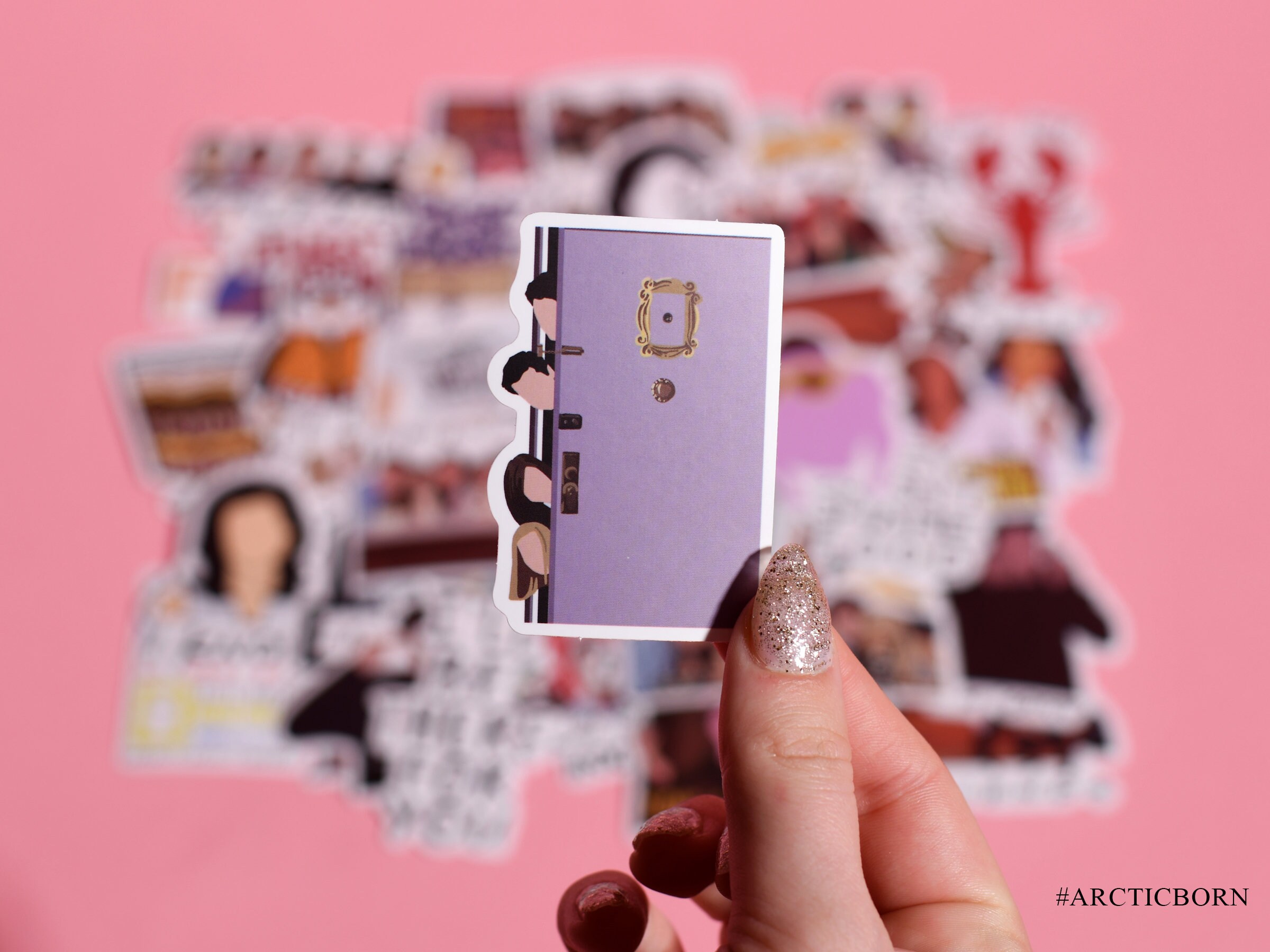 50 Pcs Friends TV Show Stickers, Tv Show Fan Stickers, Monica, Phoebe ...