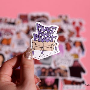 50 Pcs Friends TV Show Stickers, Tv Show Fan Stickers, Monica, Phoebe ...