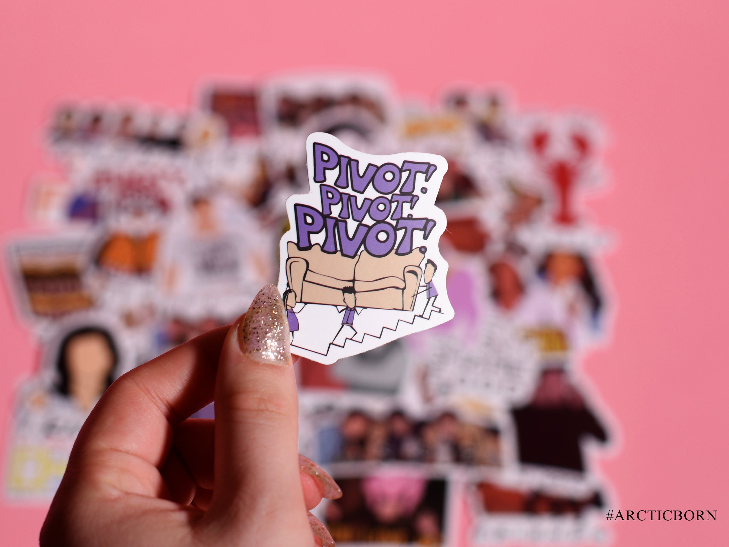 50 Pcs Friends TV Show Stickers, Tv Show Fan Stickers, Monica, Phoebe ...