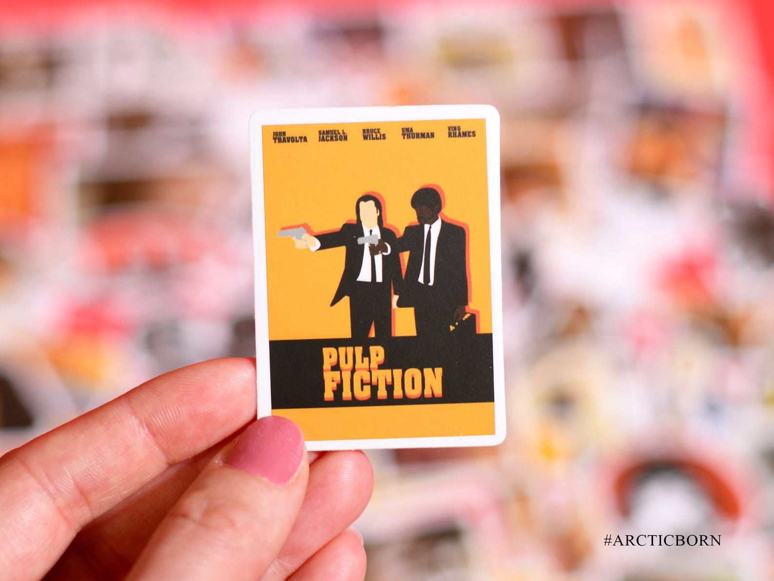 50 Pcs Pulp Fiction Stickers, Film Fan Stickers, Vincent Vega, Jules ...