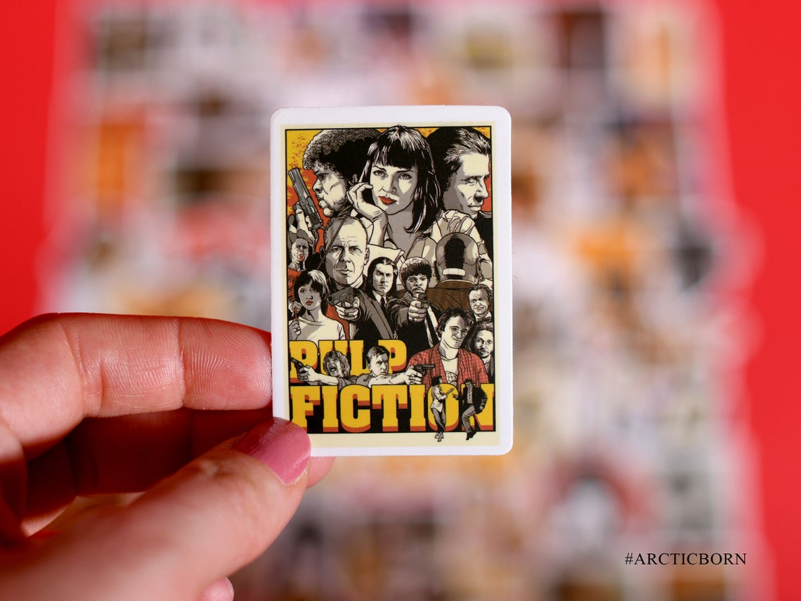 50 Pcs Pulp Fiction Stickers, Film Fan Stickers, Vincent Vega, Jules ...