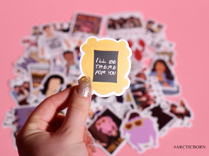 50 Pcs Friends TV Show Stickers, Tv Show Fan Stickers, Monica, Phoebe ...