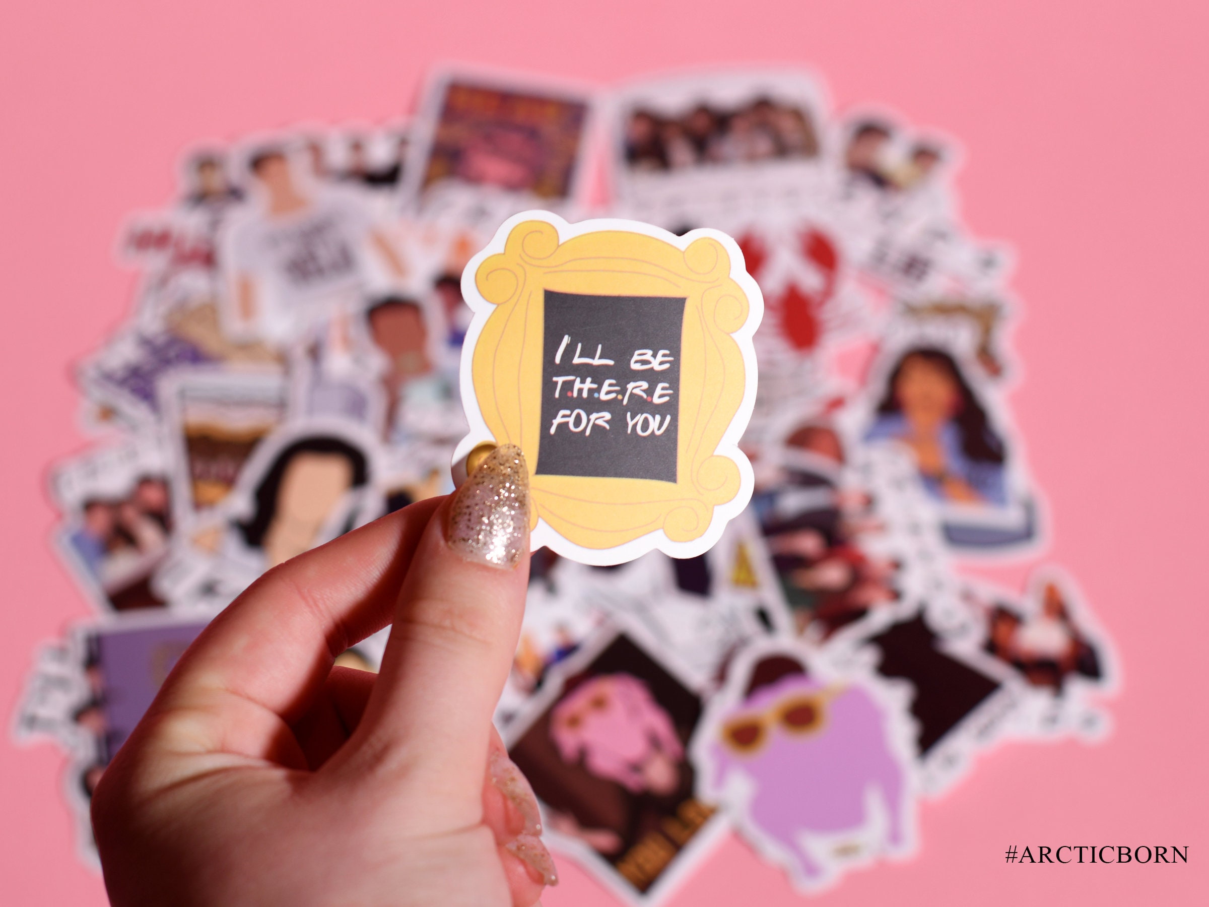 50 Pcs Friends TV Show Stickers, Tv Show Fan Stickers, Monica, Phoebe ...