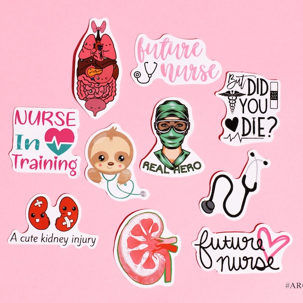 Nursing School Stickers - Etsy