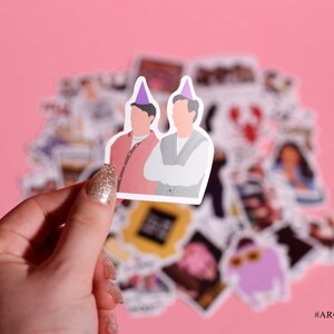 50 Pcs Friends TV Show Stickers, Tv Show Fan Stickers, Monica, Phoebe ...
