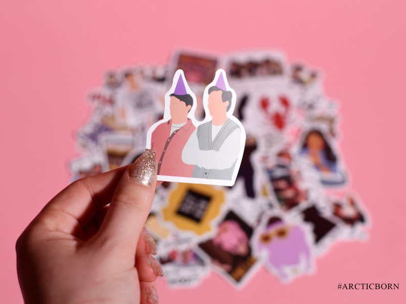 50 Pcs Friends TV Show Stickers, Tv Show Fan Stickers, Monica, Phoebe ...