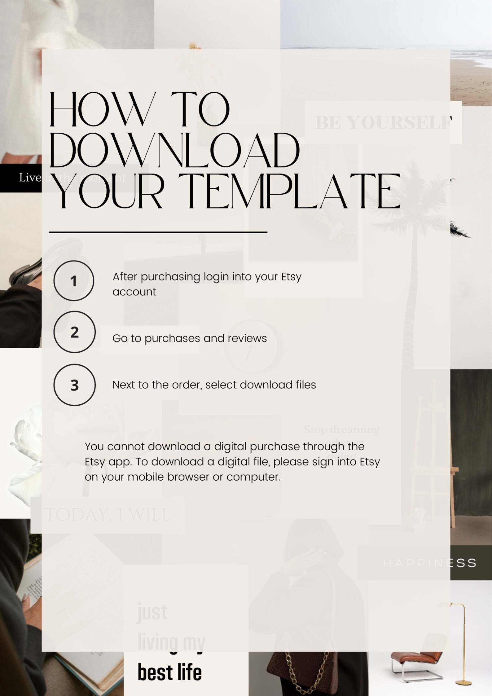 Vision Board, Phone Wallpaper, Canva Template, Vision Board Lock Screen ...