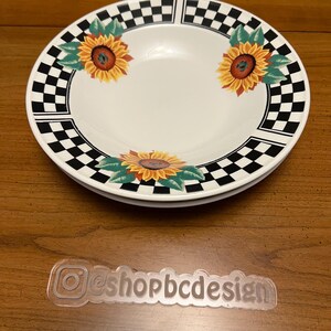 Vintage SUNNY Plates Sunflower Plates Vintage Dinner Plates Set of 2 - Etsy