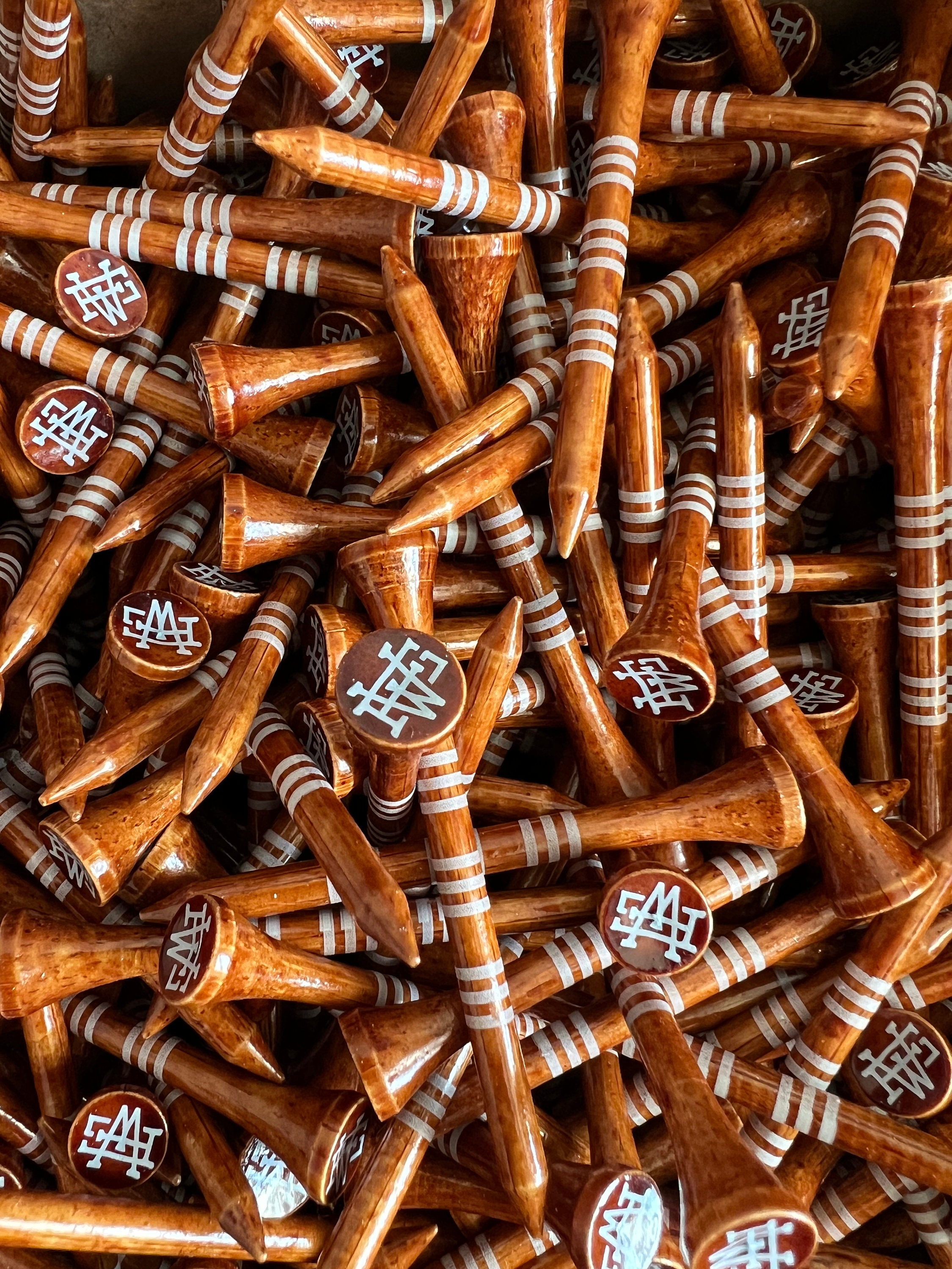 1000 Custom Bamboo Golf Tees: Personalized Cup & Shaft Logo - Etsy