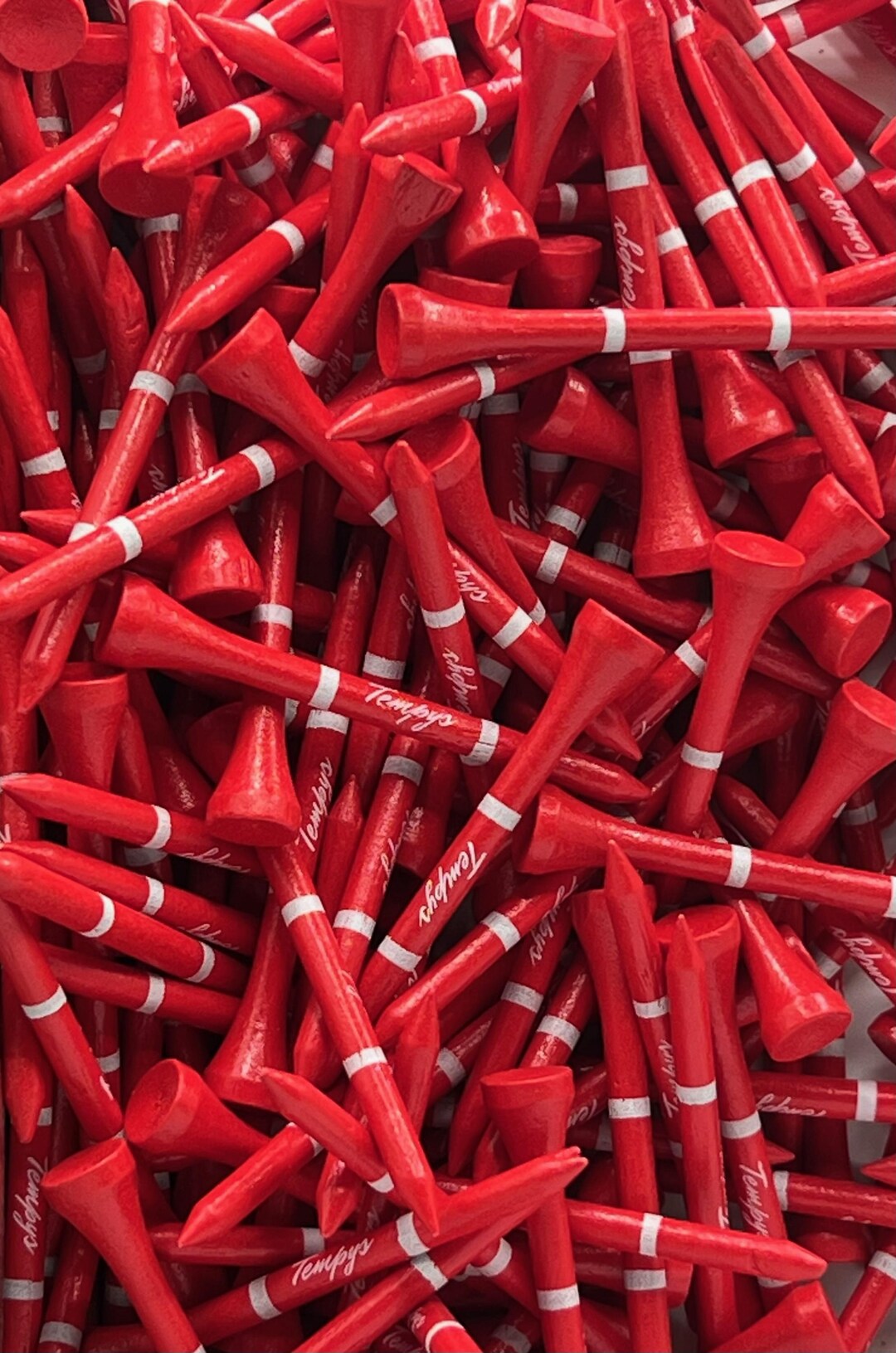 100 Red Bamboo Golf Tees - 2 3/4 Inch - Etsy
