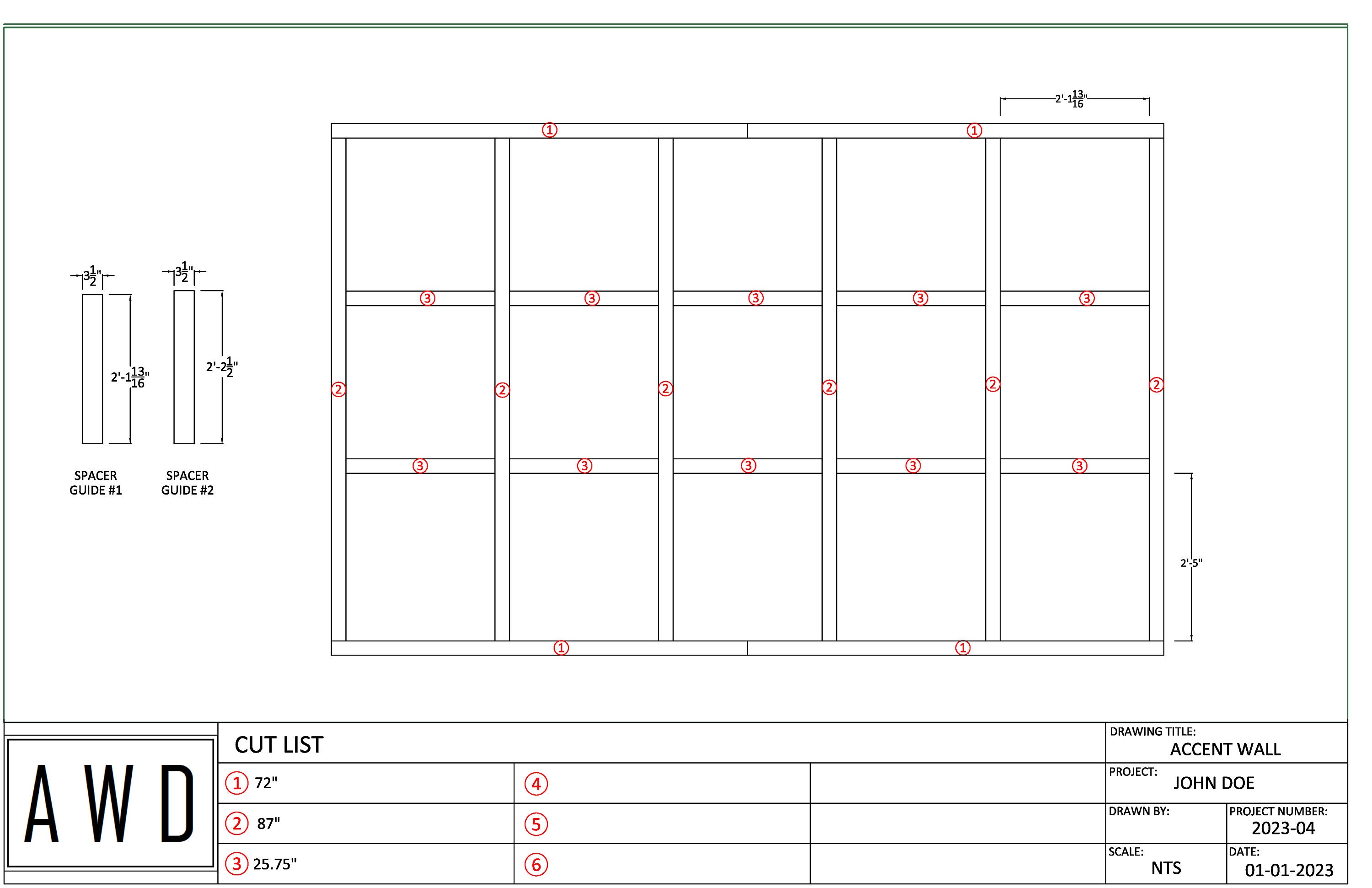 Custom Accent Wall Design and Material Kit Please Do Not Purchase From ...